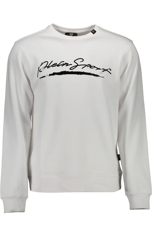 PLEIN SPORT Muški Duks FIPS207_BIANCO_01-WHITE, Beli