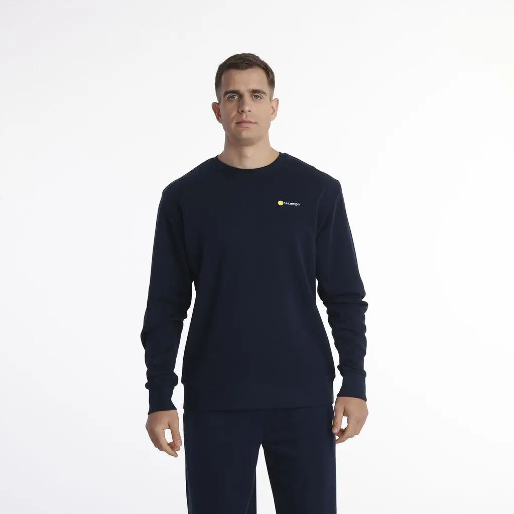 Slazenger Muški duks Logo Crewneck, Teget