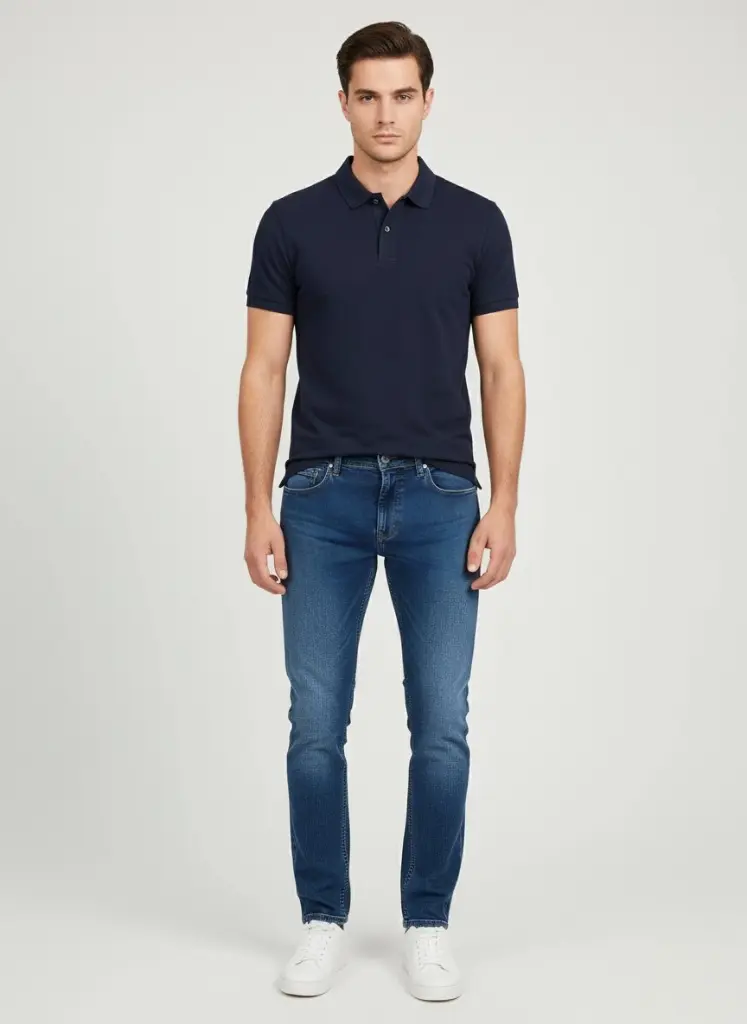 Elit Muške farmerke Slim fit, Teget