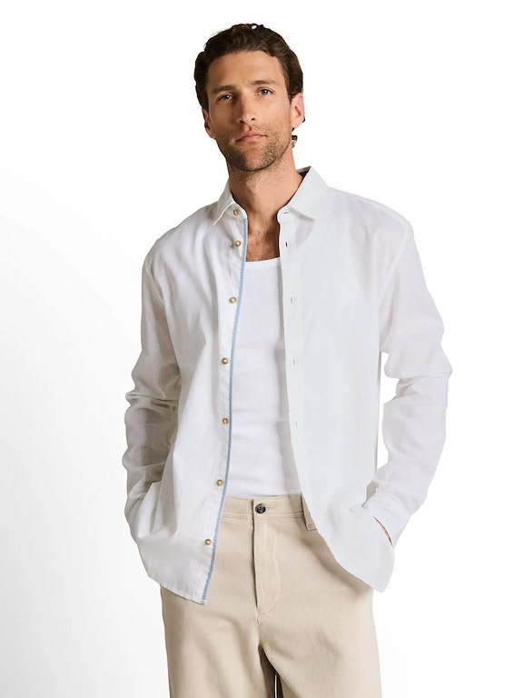 Tom Tailor Muška košulja 1049613, Polo kragna, Bela