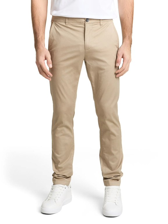 Tom Tailor Muške pantalone Travis 1050805, Ravan kroj, Bež