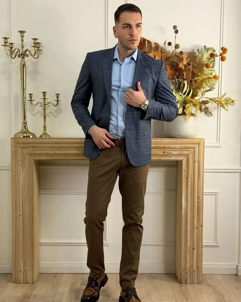 Squareonline Muške pantalone, Braon