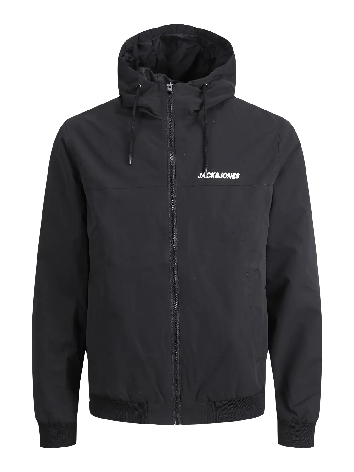 JACK & JONES 12200208 Muška jakna sa kapuljačom, L veličina, Crna