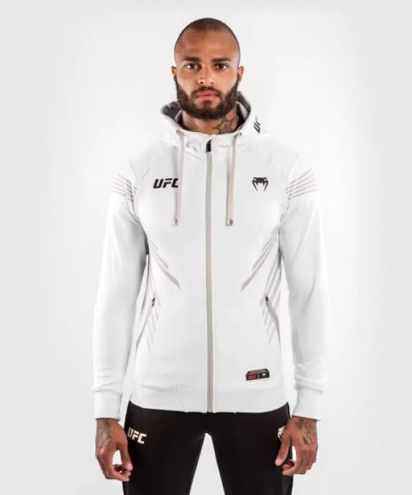 Venum Muški gornji deo trenerke sa kapuljačom UFC Authentic Fight Night, Beli