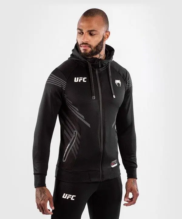 Venum Muški gornji deo trenerke sa kapuljačom UFC Authentic Fight Night, Crni