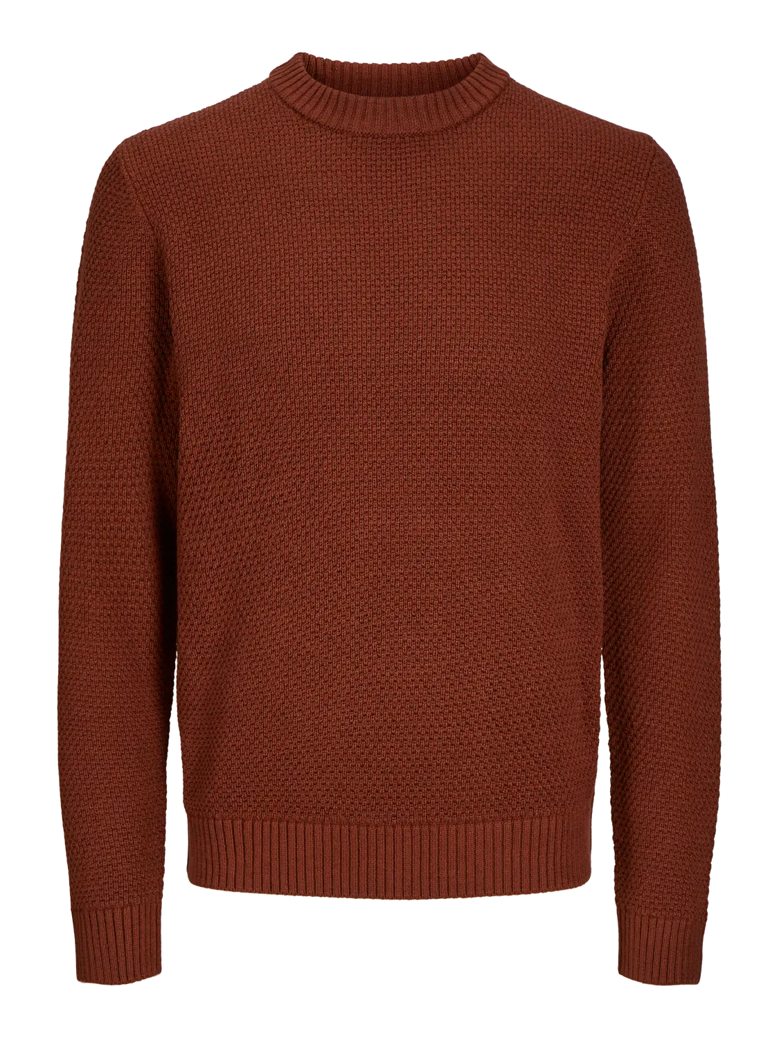 JACK & JONES Muški džemper 12266391, Smeđi