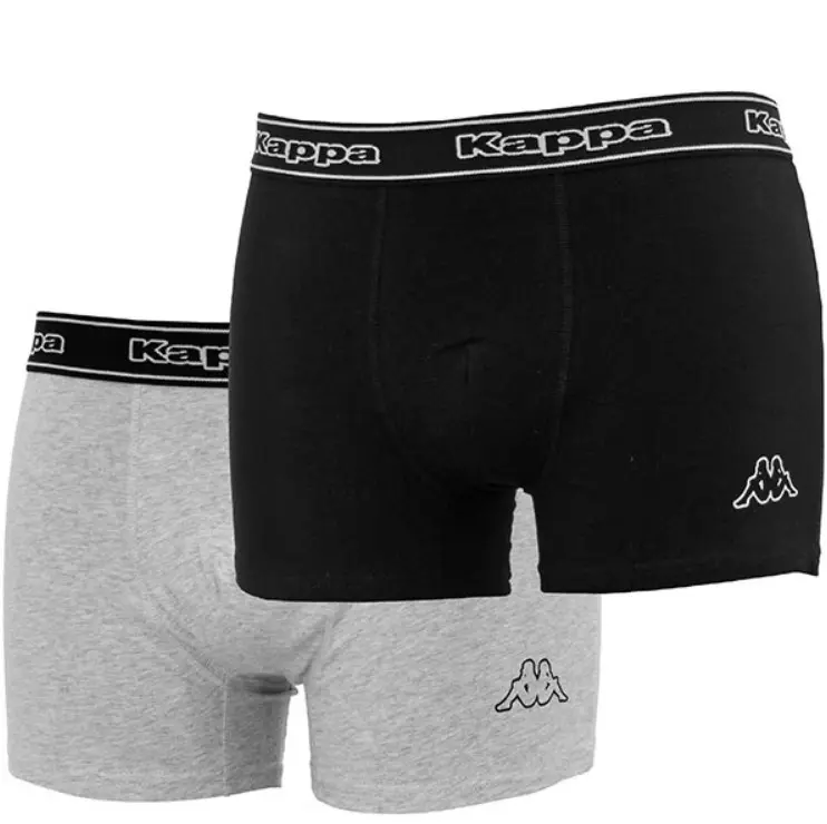 Kappa Muški donji veš Ts Logo Leo, Crno-sivi