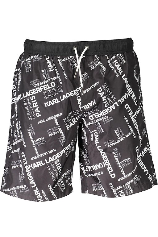 Karl Lagerfeld Muški kupaći KL20MBL01_NERO_BLACK, Crni