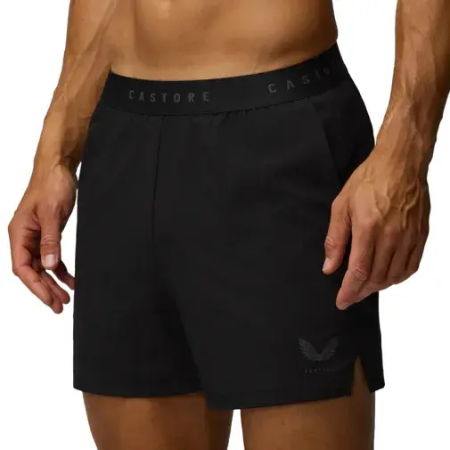Castore Muški šorts 5 Branded Elastic, Crni