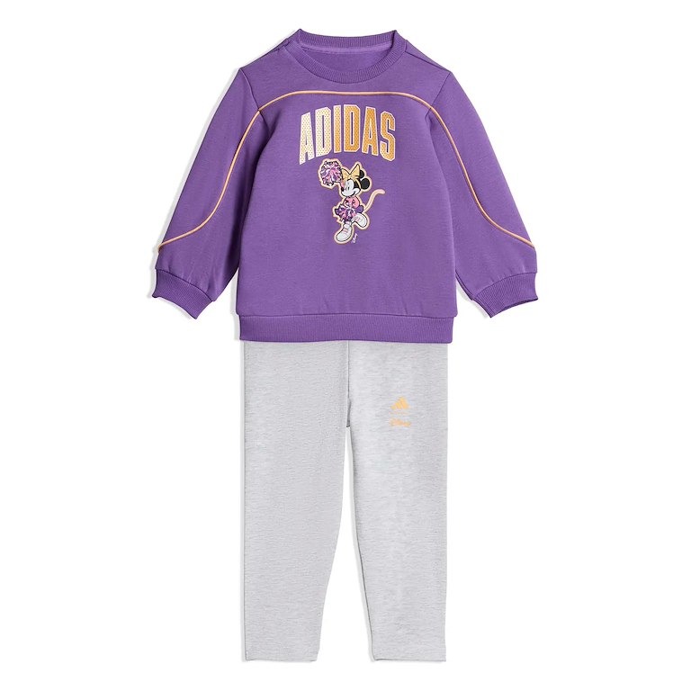 Adidas Komplet trenerka za devojčice I Dy Mi Jog JZ3548, Ljubičasto-siva