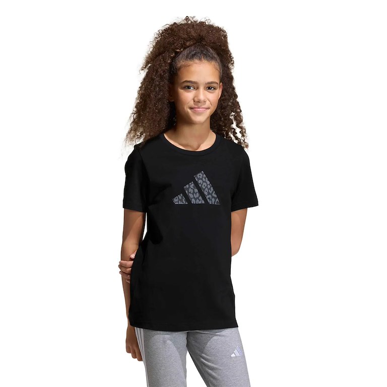 Adidas Majica za devojčice Jg Animal T KA2987 Kratki rukav, Crna