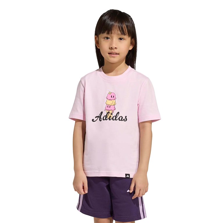 Adidas Majica za devojčice Lk Food T KA0542, Okrugli izrez, Roze