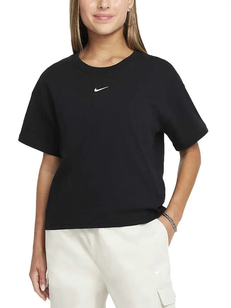 Nike Majica za devojlčice NSW Tee Boxy Essential Lbr FZ5559, Crna