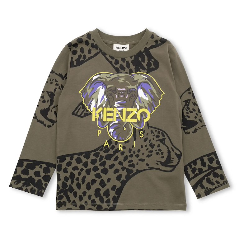KENZO Dečija majica K25674/655, Maslinasta