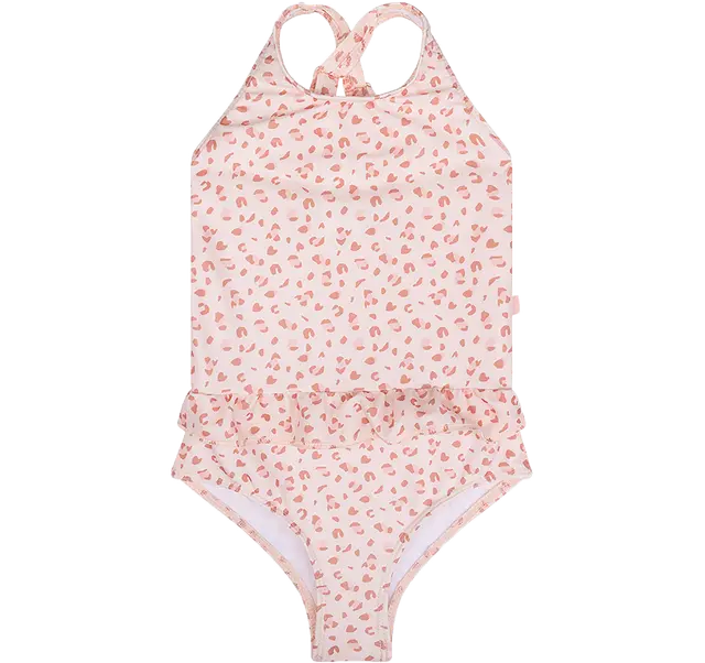 Swim Essentials Jednodelni kupaći kostim za devojčice, Svetloroze