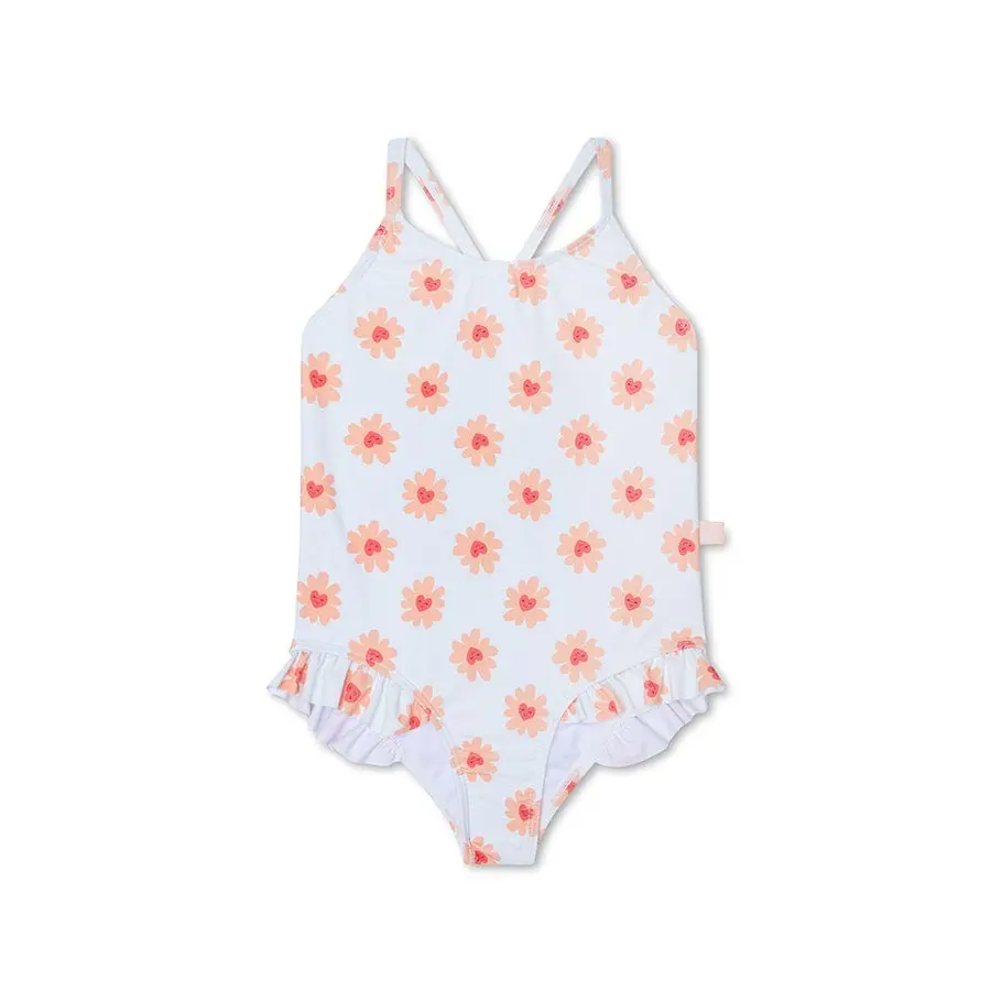 Swim Essentials Jednodelni kupaći kostim za devojčice, Beli