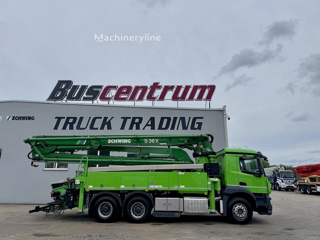 Schwing S 36X na šasiji Mercedes-Benz Arocs 2740 Schwing S 36X pumpa za beton