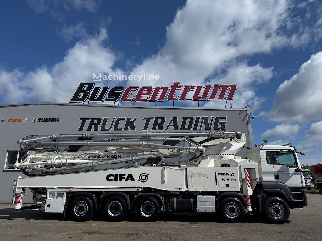 Cifa K60H na šasiji MAN TGS 41.480 CIFA K 60H pumpa za beton