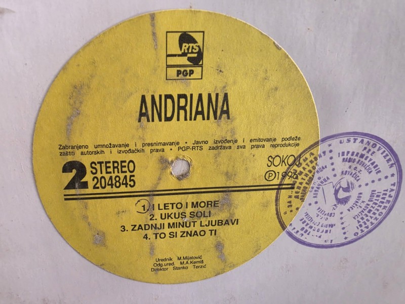 ADRIANA -I leto i more