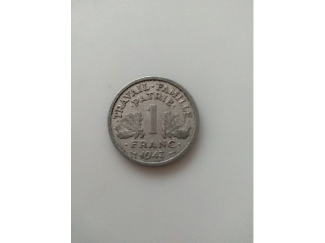1 franak Francuska, 1943.