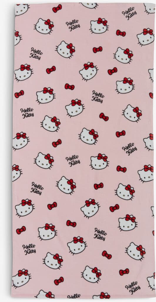 Peškir od velura Aurora, 70x140 cm, Hello Kitty