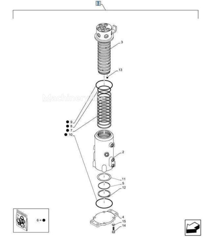 Case 31MH-48060CG za E37C CX37C građevinske mašine
