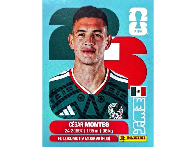 FIFA World Cup 2026 MEX5 Cesar Montes