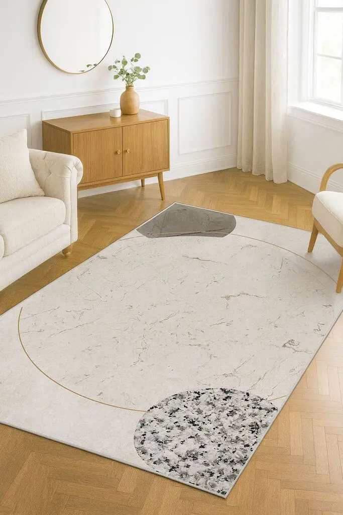 Conceptum Hypnose Tepih HM-CRP25-5, Pravougaoni, 100 x 140 cm, Bež