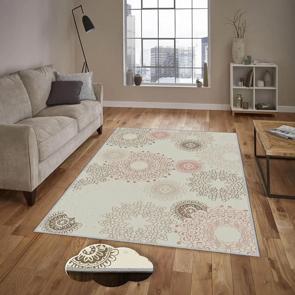 Conceptum Hypnose Tepih Eexfab1151, Pravougaoni, 80 x 120 cm, Krem-roze