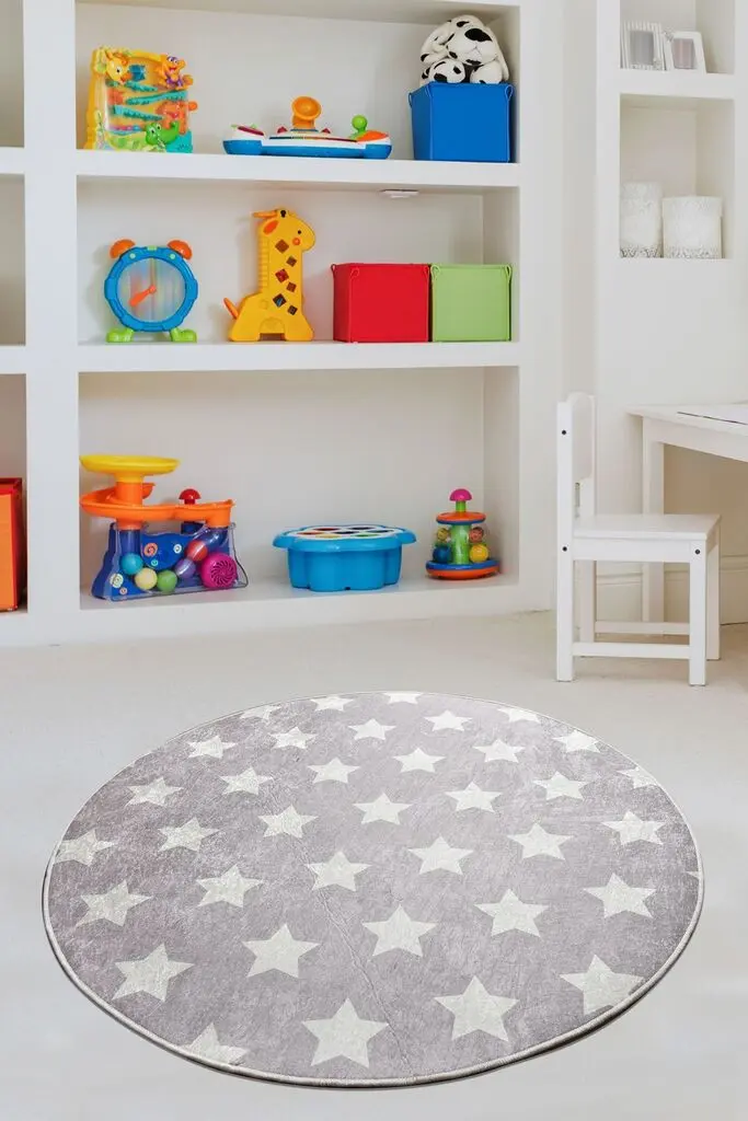 Conceptum Hypnose Tepih Yildiz, O140cm, Sivi