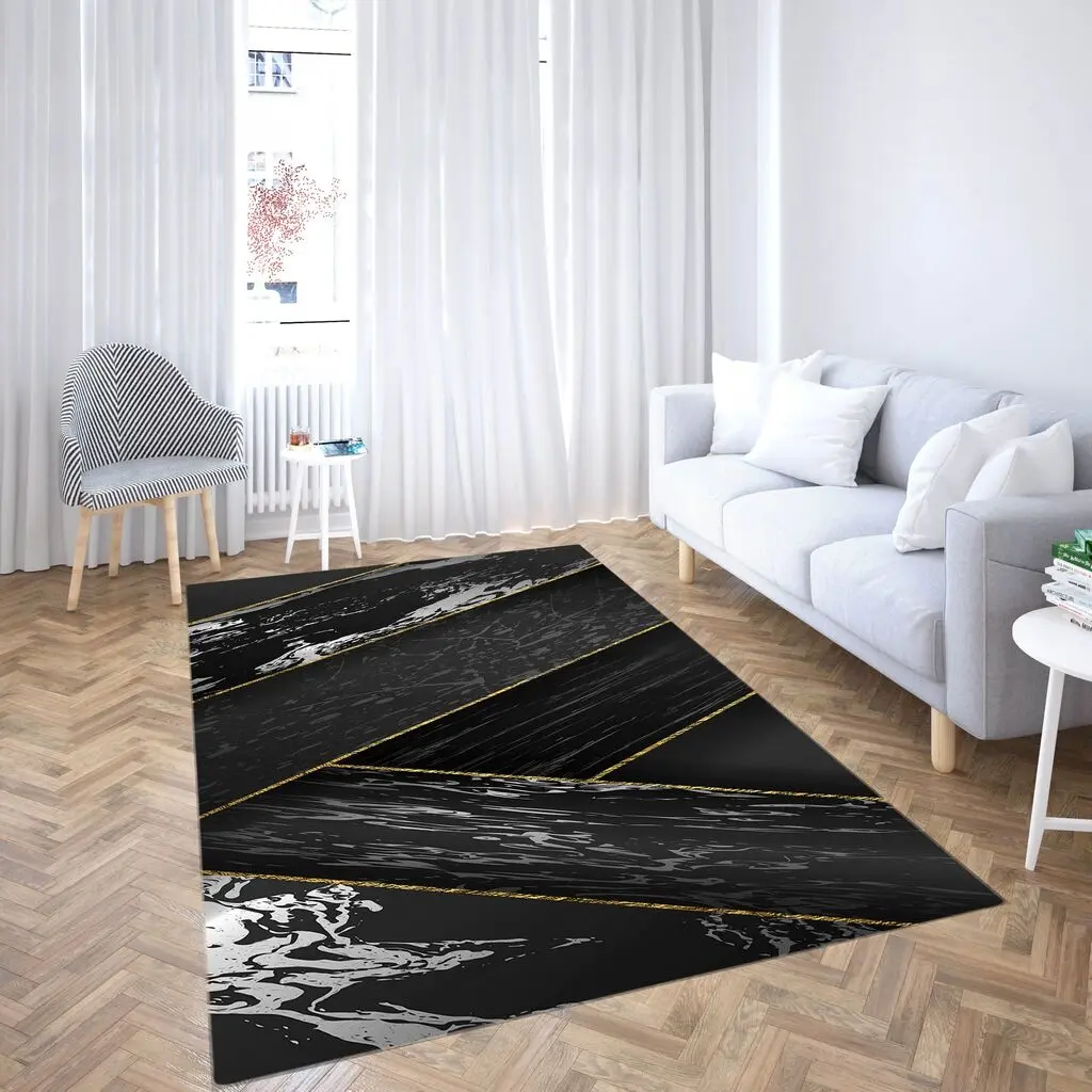 Conceptum Hypnose Tepih Cg38, Pravougaoni, 140 x 220 cm, Crni