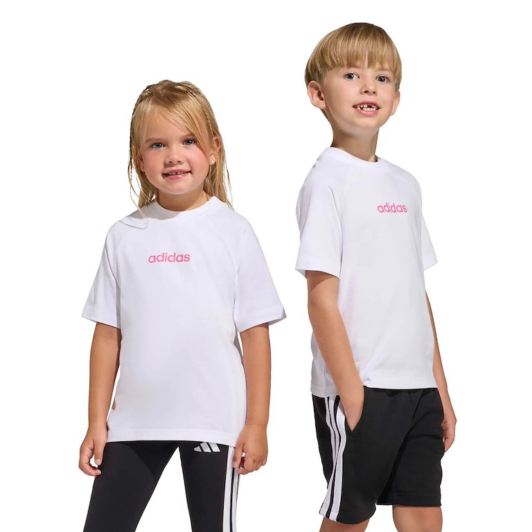 Adidas Dečija majica Lk Lin Tee 160 KE0852, Okrugli izrez, Bela
