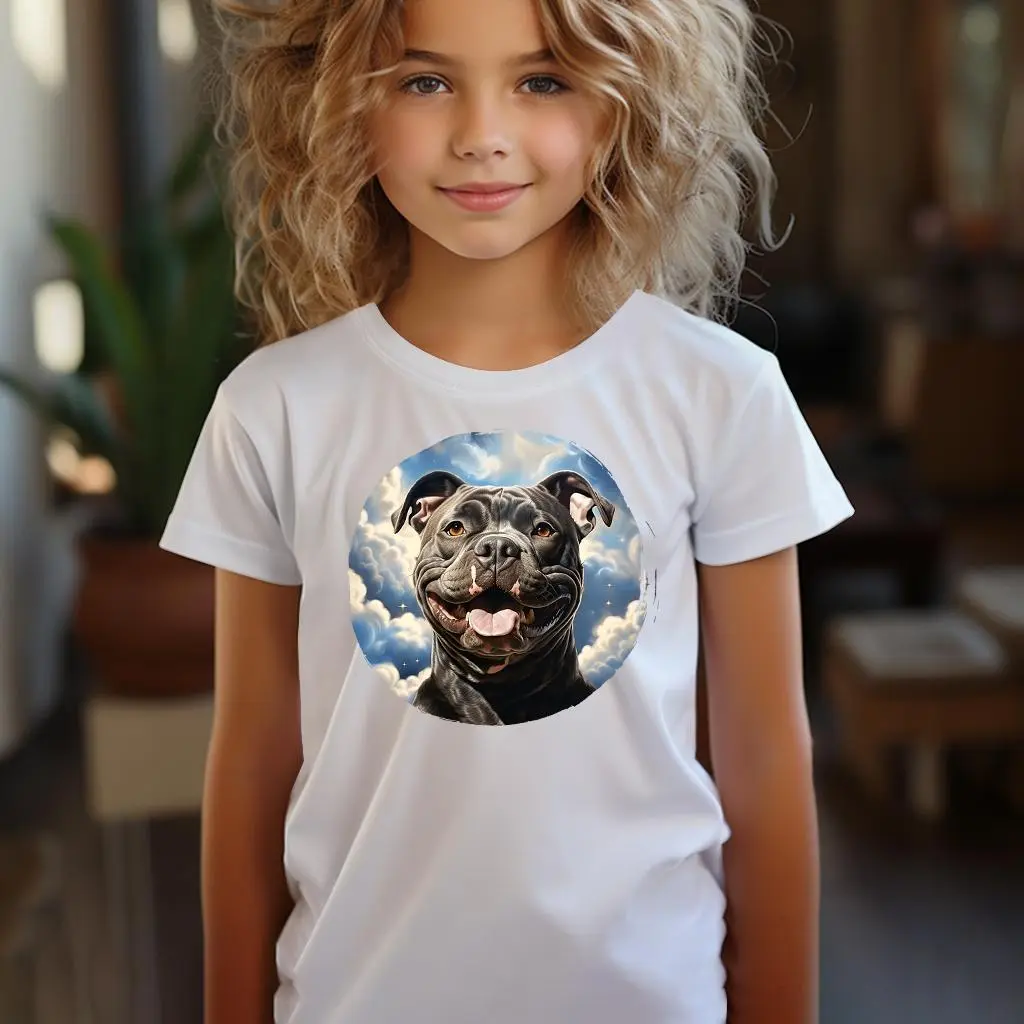 Camiseta Majica sa štampanim printom Cam 569, Dečija, Bela
