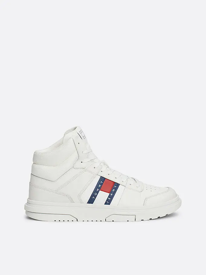Tommy Jeans Muške duboke patike, Bele