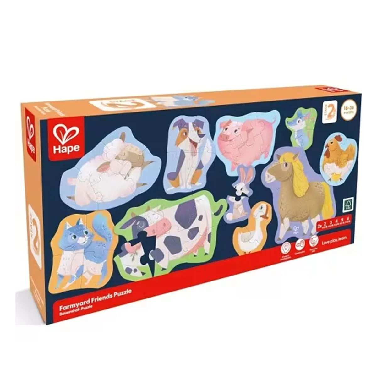 Hape kartonske puzle farma