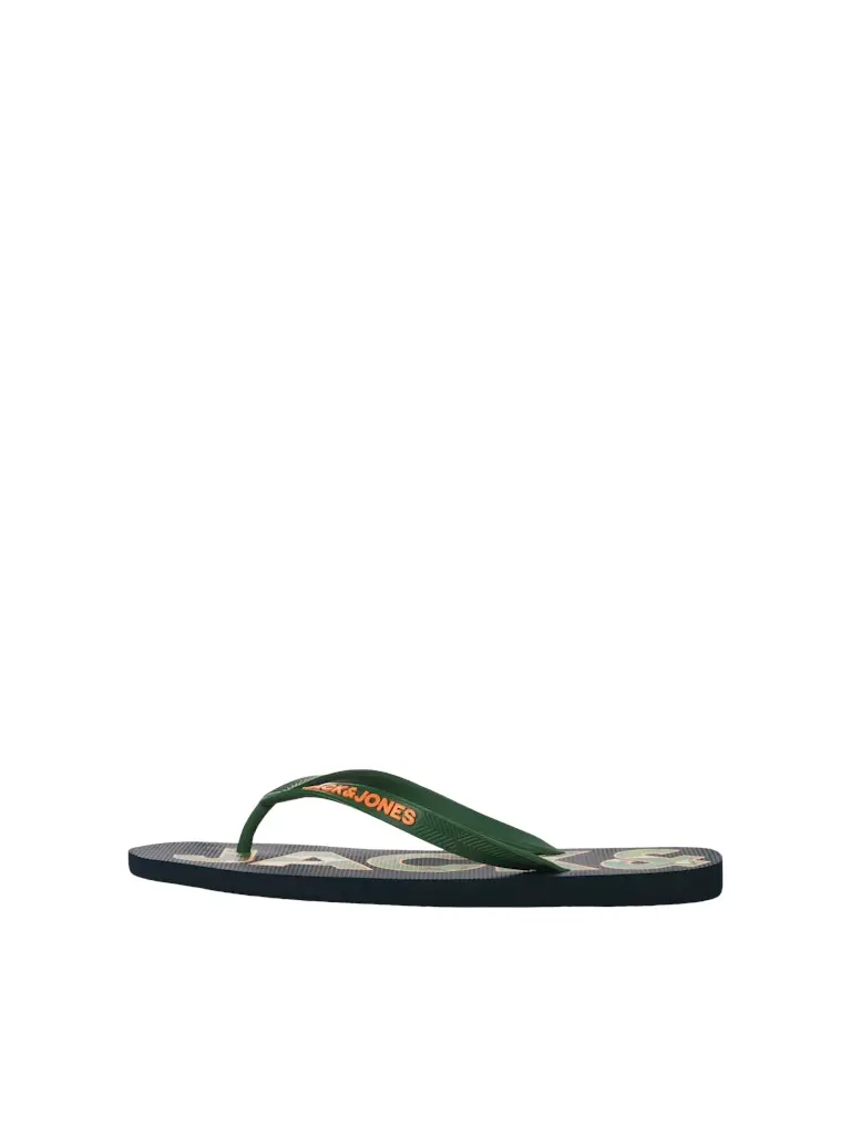 Jack & Jones Muške japanke 12230642, Teget-zelene
