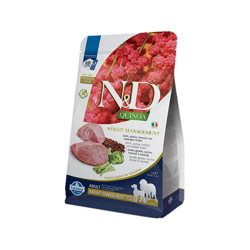 ND Suva hrana za pse Quinoa, Jagnjetina, 2.5kg
