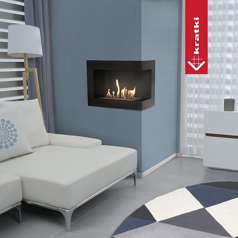 Bio kamin ugaoni DELTA 600 desni TÜV