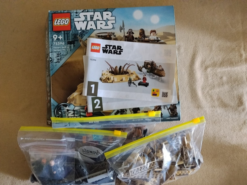 Lego Ratovi zvezda pustinjski skif i pad u rupu
