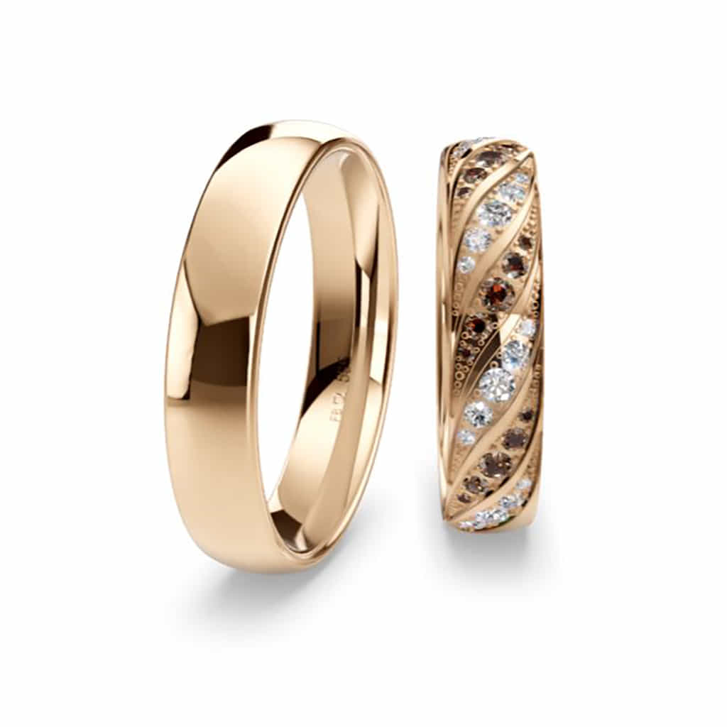 Breuning Luxury burme od roze zlata sa ornamentalnim dizajnom 48/09910