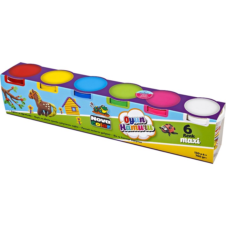 MAXI PLASTELIN 6x100g