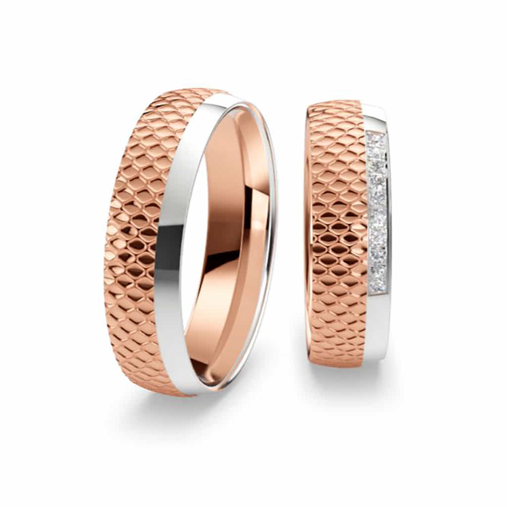 Breuning burme od belog i roze zlata 48/30060