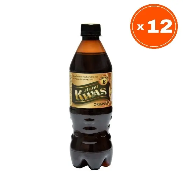 Zlatni Kwas Kvas Original, 0.5 l, 12 komada