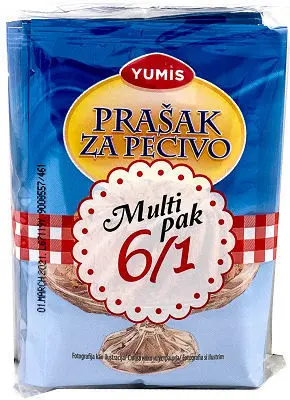 Yumis Prašak za pecivo, 6 komada, 60g