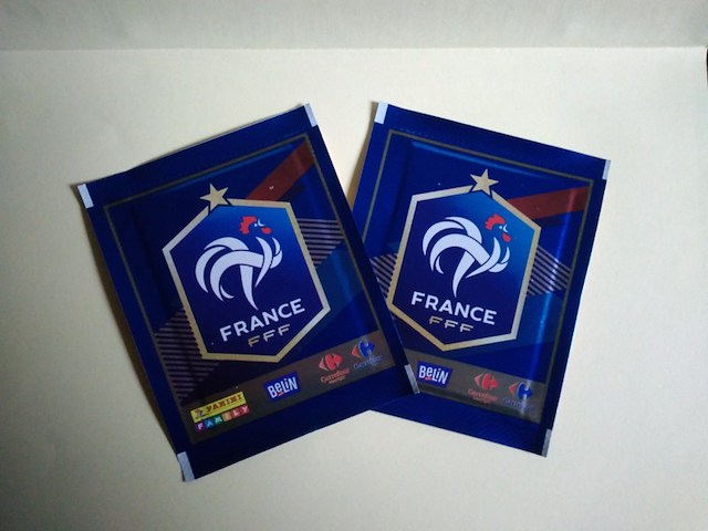 Panini FIERS DETRE BLEUS 2018 - 2 pune kesice