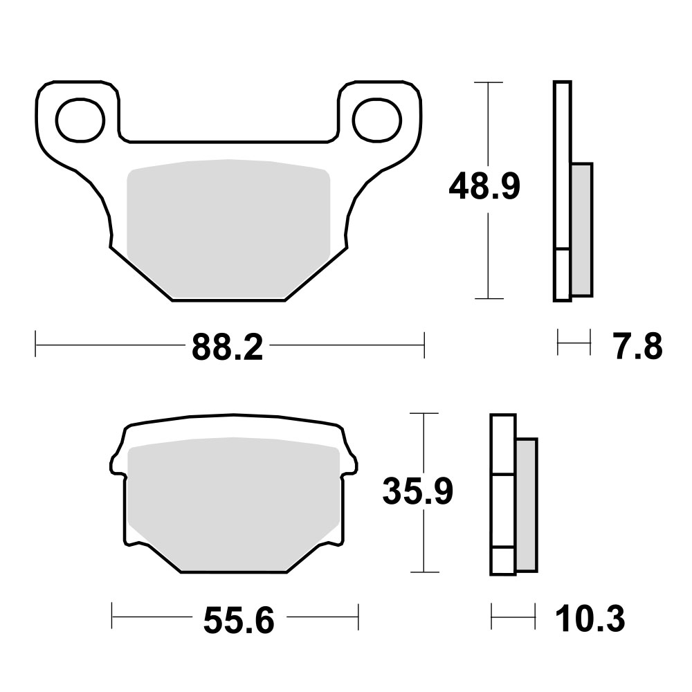 Disk pločice TRW MCB765 ( ORGANIC )