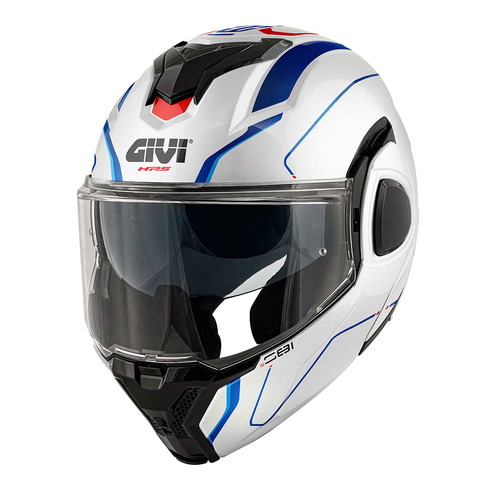 Kaciga GIVI Flip Up X36 PULSE belo plavo crvena