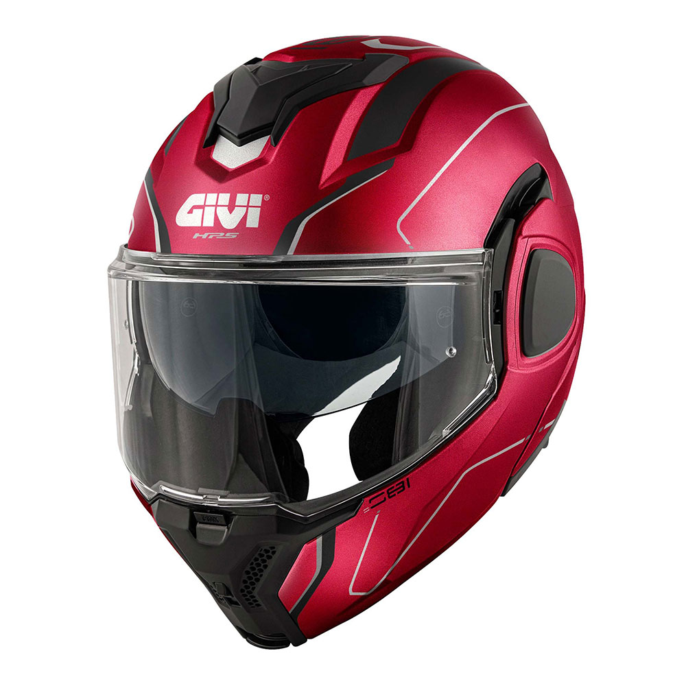 Kaciga GIVI Flip Up X36 PULSE bordo sivo crna
