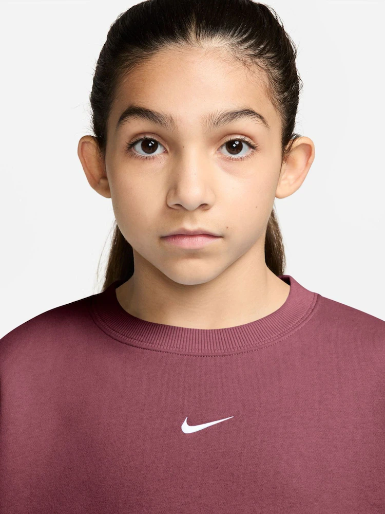 Rozo Smoke - Nike Studio Fleece Oversized Crew Sweatshirt