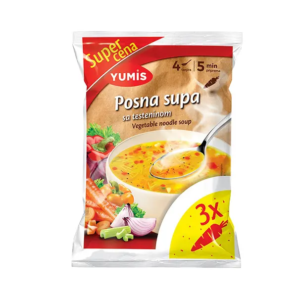 YUMIS Posna supa, 50g, 3 komada